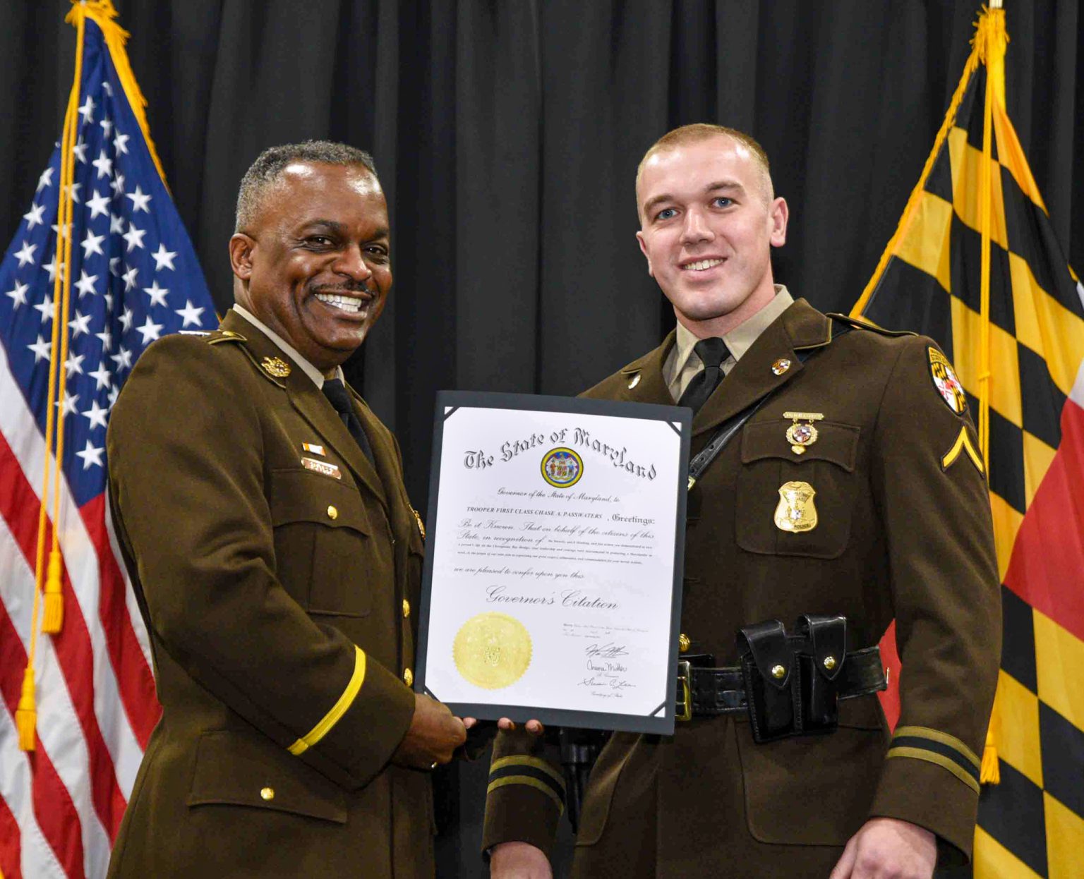 Maryland State Police Recognizes Troopers, Civilian Employees, Allied Personnel for Courage ...