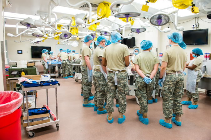 Medics practice immediate care procedures on cadavers, learning to save ...