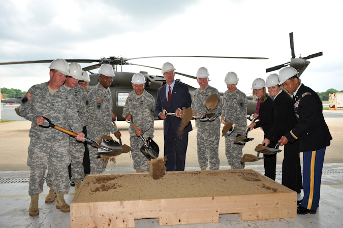 Governor Breaks Ground on $22.6 Million Maryland Army Guard Flight Facility