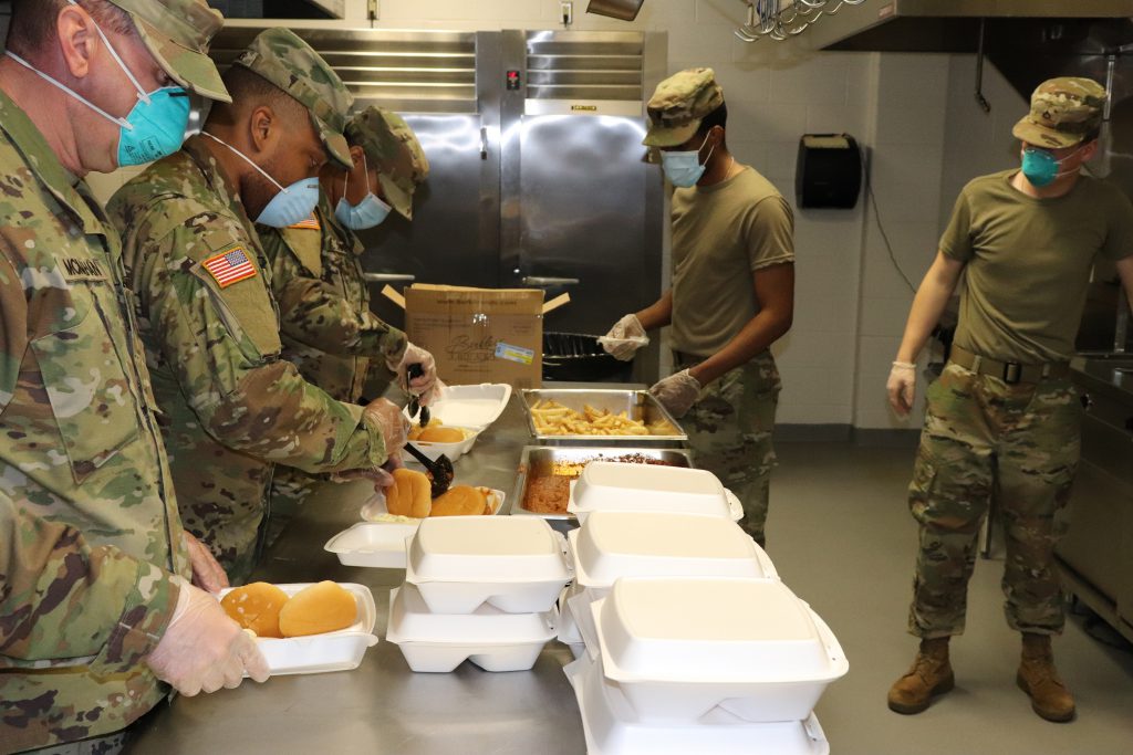 Maryland National Guard provides meals for Camp Hope in Salisbury