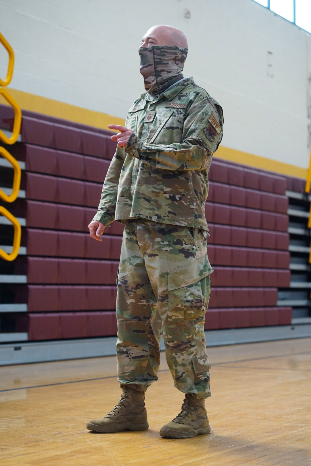 Security Forces Airmen Schooled at Local High School