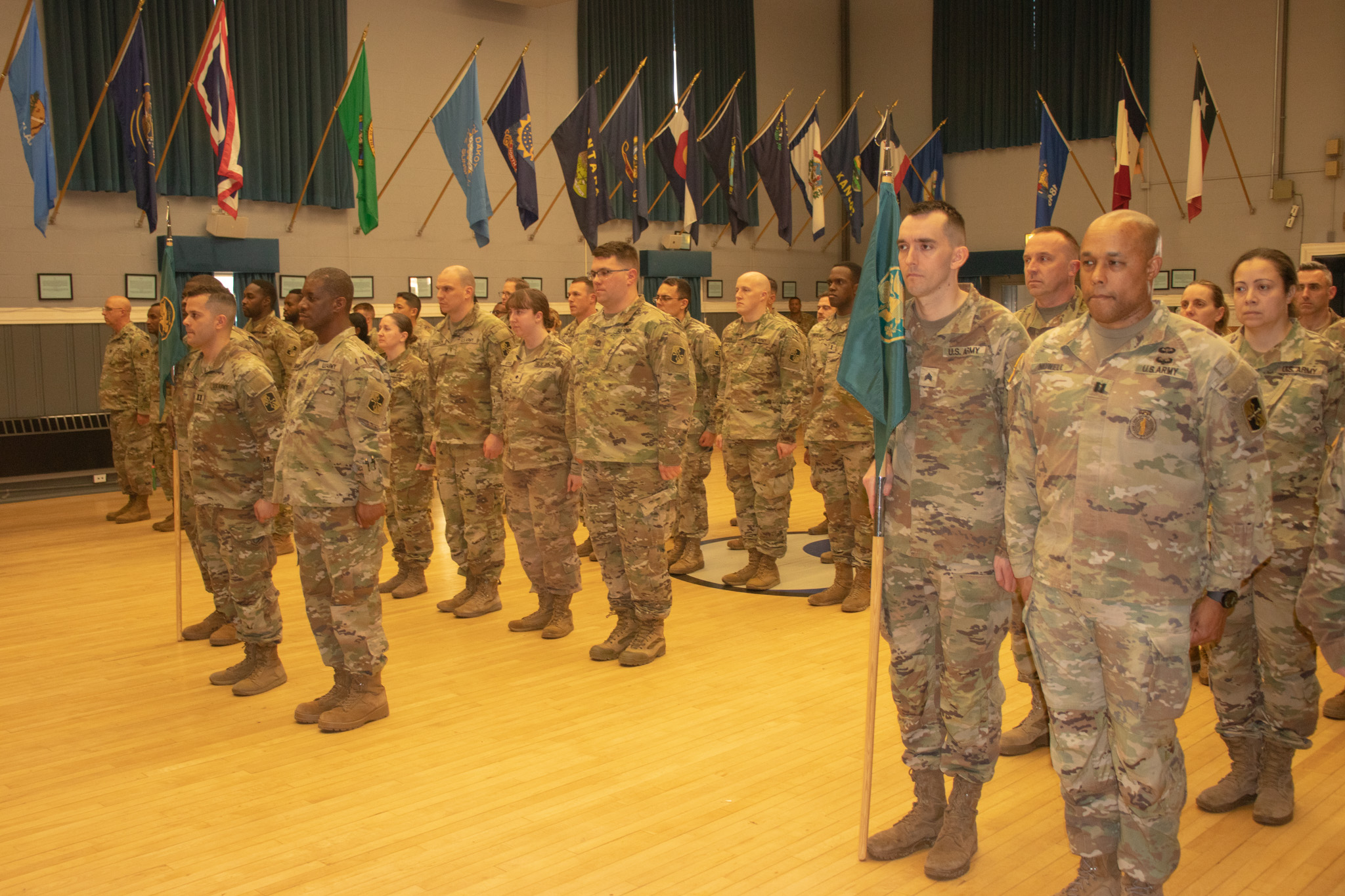 110th IO Battalion Dons 58th EMIB Unit Patch for the First Time